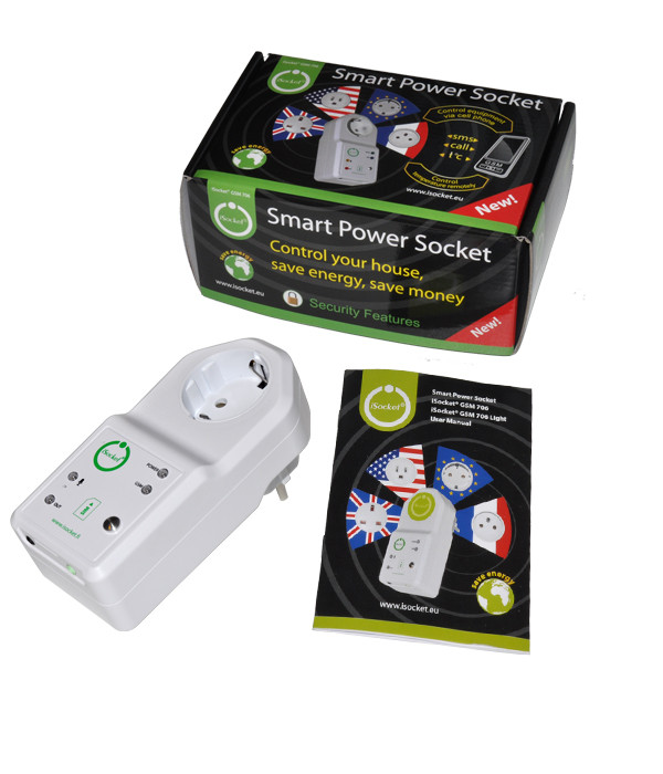 iSocket GSM 706 - gsm power socket with gsm thermostat, for remote gsm ...